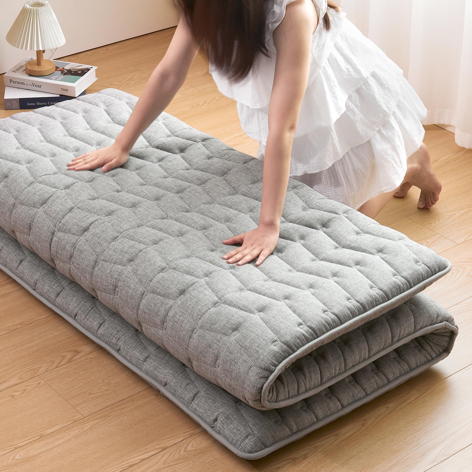 Vibe bear Premium Foam Japanese Futon Floor Mattress Queen Size 60"x 80 ...