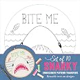 Amazon.com: Snarky Embroidery Pattern Transfers (set of 10 hoop designs ...