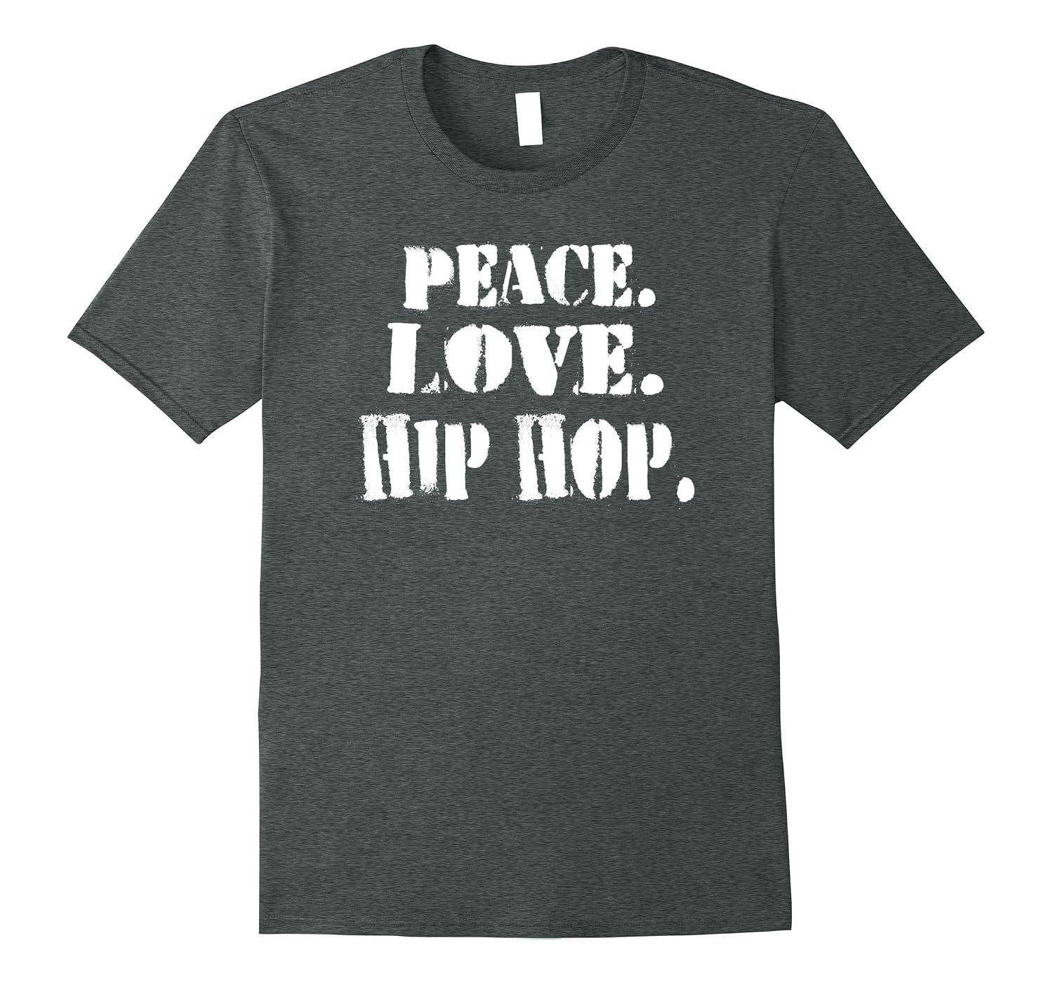 Peace Love Hip Hop Dancing Shirt White-T-Shirt – Managatee