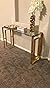 Amazon.com: Cortesi Home Laila Console Table in Gold Stainless Steel ...