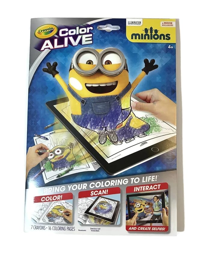 Crayola Colour Alive Minions: Amazon.co.uk: Toys & Games