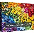 Amazon.com: Rainbow Flower Butterfly Puzzle for Adults 1000 Pieces ...