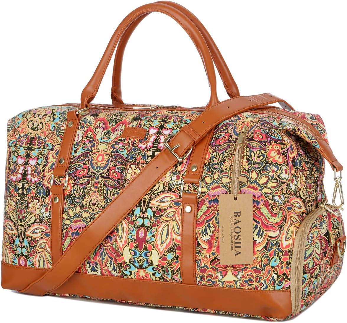 Amazon.com | BAOSHA HB-14 OVERSIZED Travel Duffel Bag Carry on ...