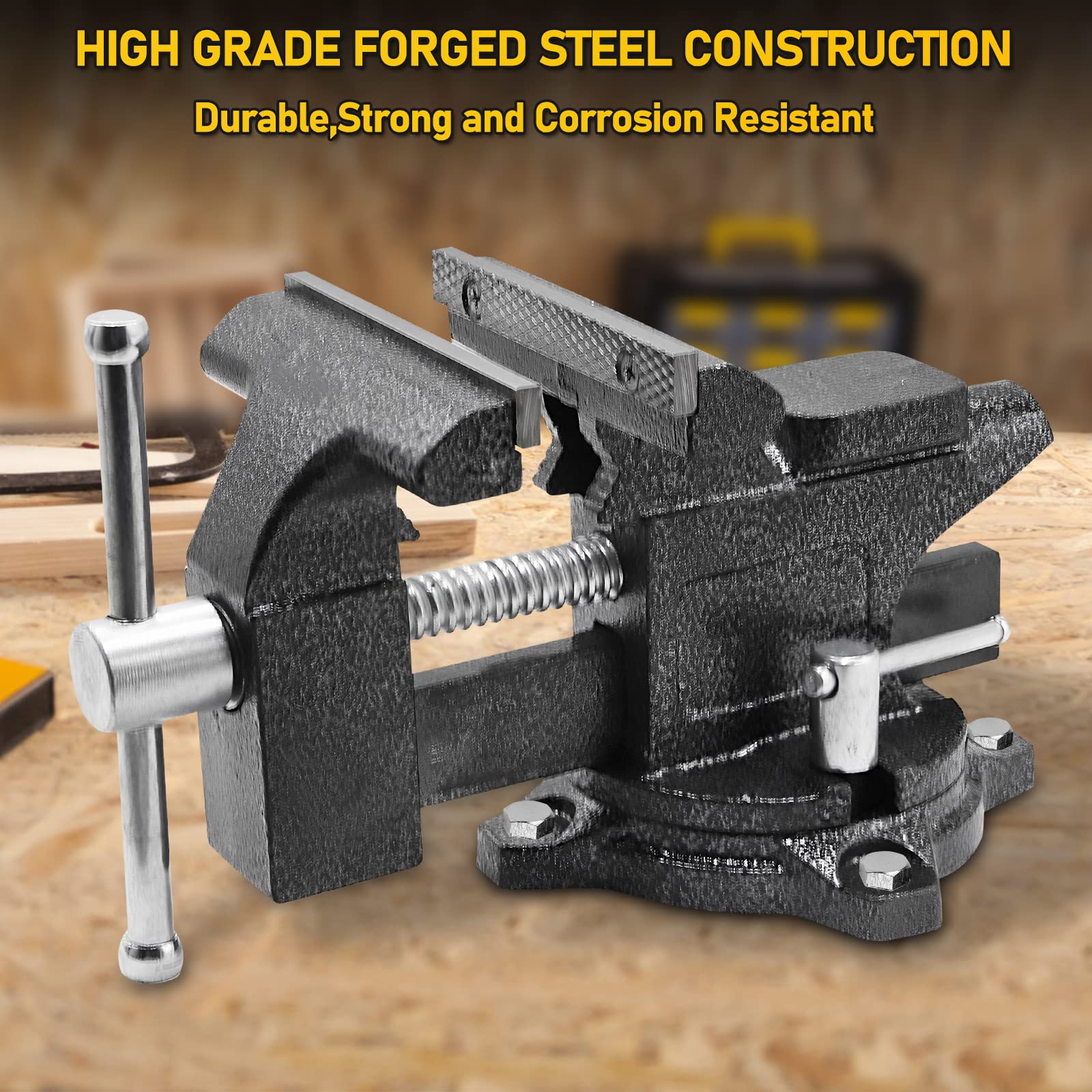 Mua Bench Vise, 4-1/2" Heavy Duty Bench Vice, Vice for Workbench ...