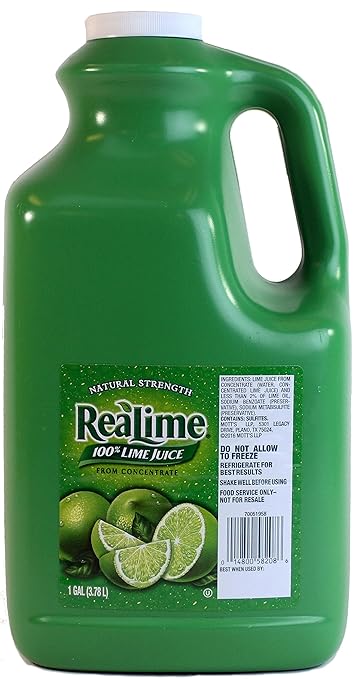 Amazon.com : Real Lime Juice (1 Gallon) 100% Lime Juice : Grocery ...