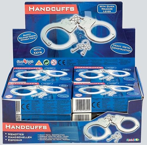 Swat Police Cop Handcuffs With Keys Fancy Dress Toy New: Amazon.co.uk ...
