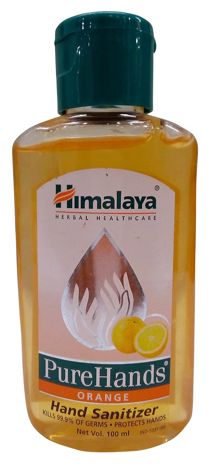 Buy Himalaya Pure Hands Hand Sanitizer - Orange, 100ml Bottle Online at ...