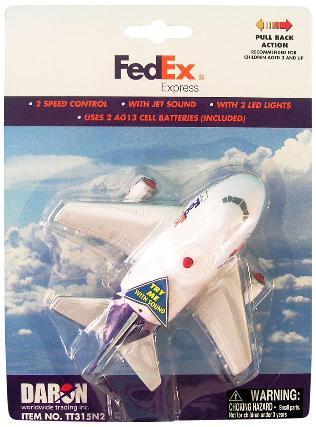 Daron FedEx Express Pullback Toy with Lights and Sound Toys Games Toys ...