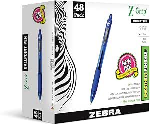 Amazon.com : Zebra Pen Z-Grip Retractable Ballpoint Pen, Medium Point ...