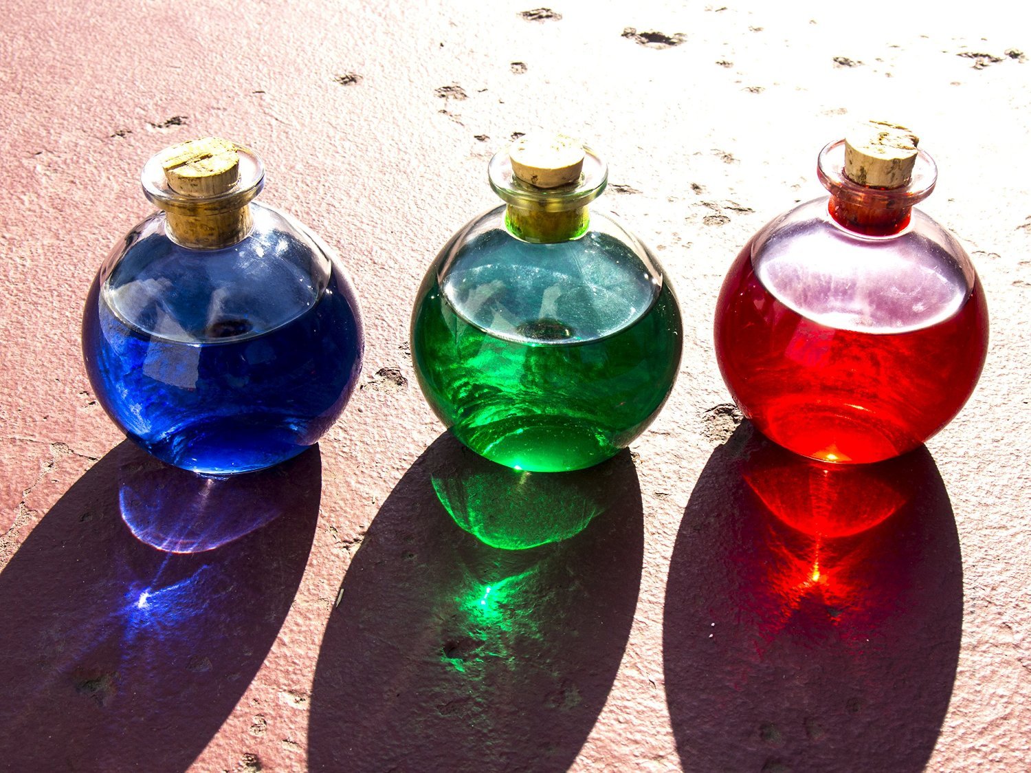 Set Of 3 Potion Bottles Red Green And Blue Video Game And Fantasy Set Of 3 Potion Bottles Red Green And Blue Video Game And Fantasy