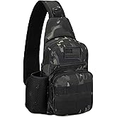 Amazon.com: Protector Plus Tactical Sling Bag Military MOLLE Crossbody ...