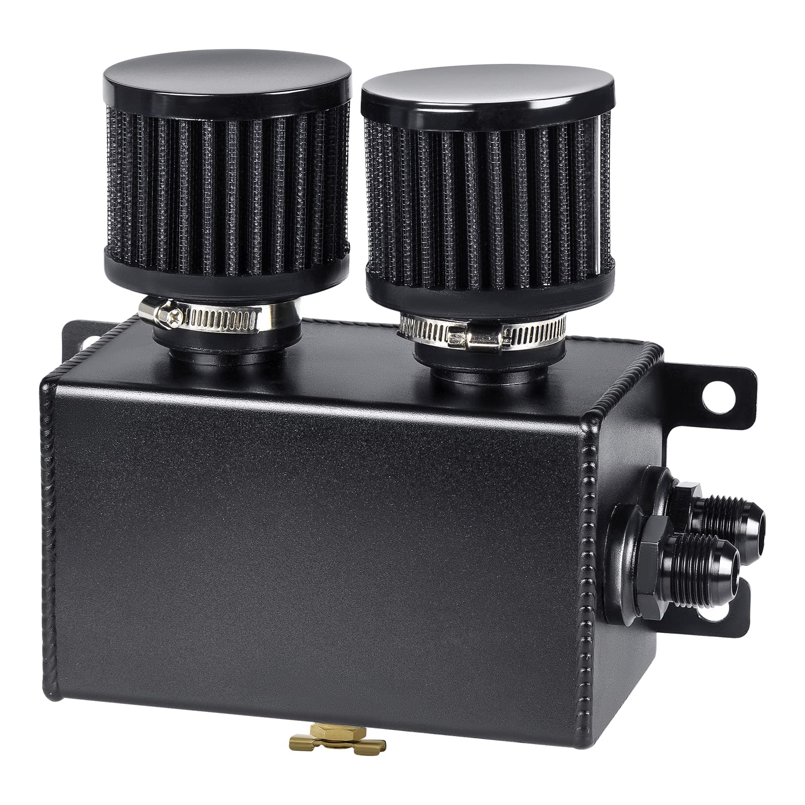 Mua AN8 1.2L Dual Filter Engine Oil Catch Can Tank, Large Dual Breather ...