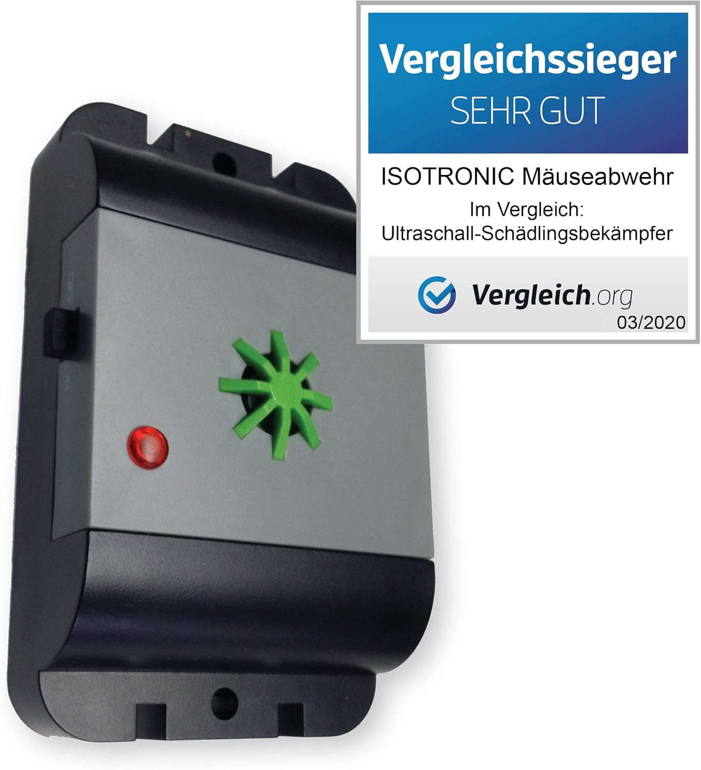 ISOTRONIC® Ultrasonic Mouse & Rat Repellent, battery operated Mice ...