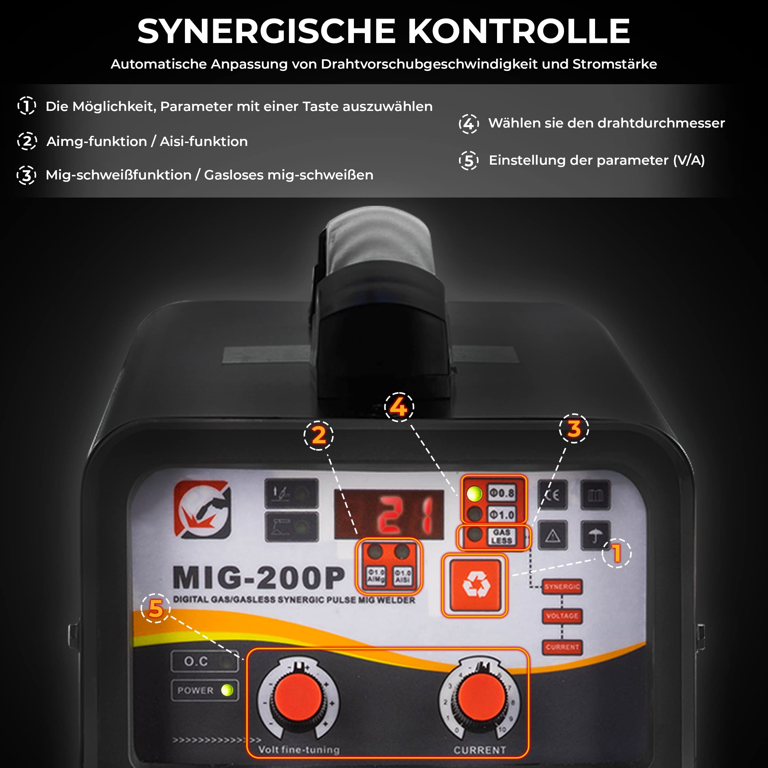Mua WABROTECH MIG MAG Cored Wire Welding Machine 200 Amp - Inverter ...