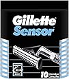 Amazon.com: Gillette Sensor Excel Shaving Cartridges For Men - 10 ea ...