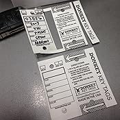 Amazon.com : Donkey Key Tags, Laminated Self-Protecting (250 Tags Per ...