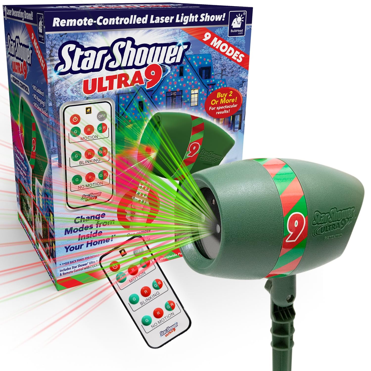 Star Shower Ultra 9 2024 Holiday Projector, AS-SEEN-ON-TV, Fast & Easy ...