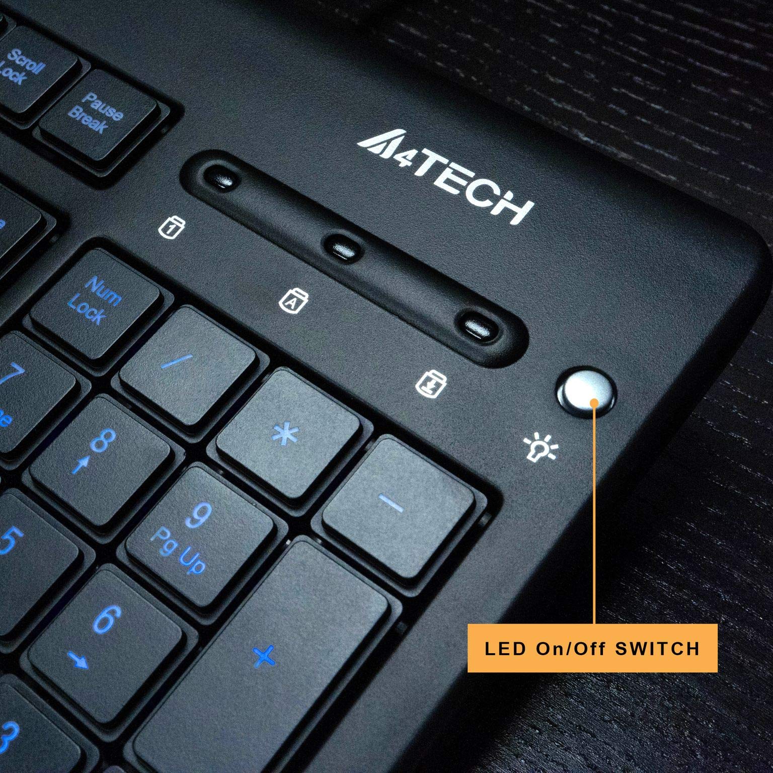 A4tech KD-126 Backlit USB Light Up Keyboard Black (KD126) on Galleon ...