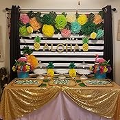 Amazon.com: Hawaiian Luau Party Decorations Tropical Party Decorations ...