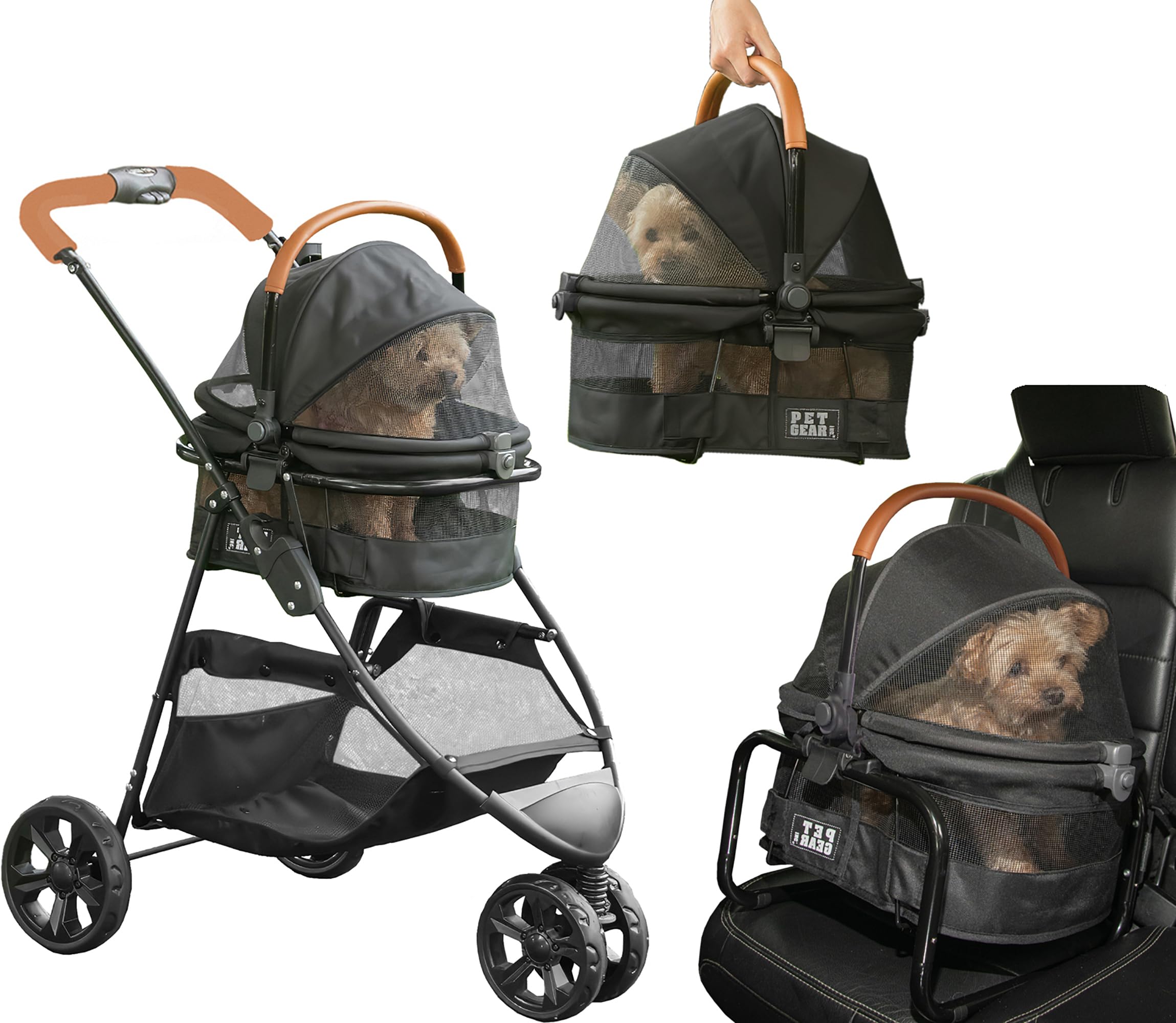 Pet Gear 3-in-1 Travel System, View 360 Ultra Light Travel System ...