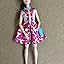 Amazon.com: Barbie Fashions Complete Look - Floral Red Dress: Toys & Games