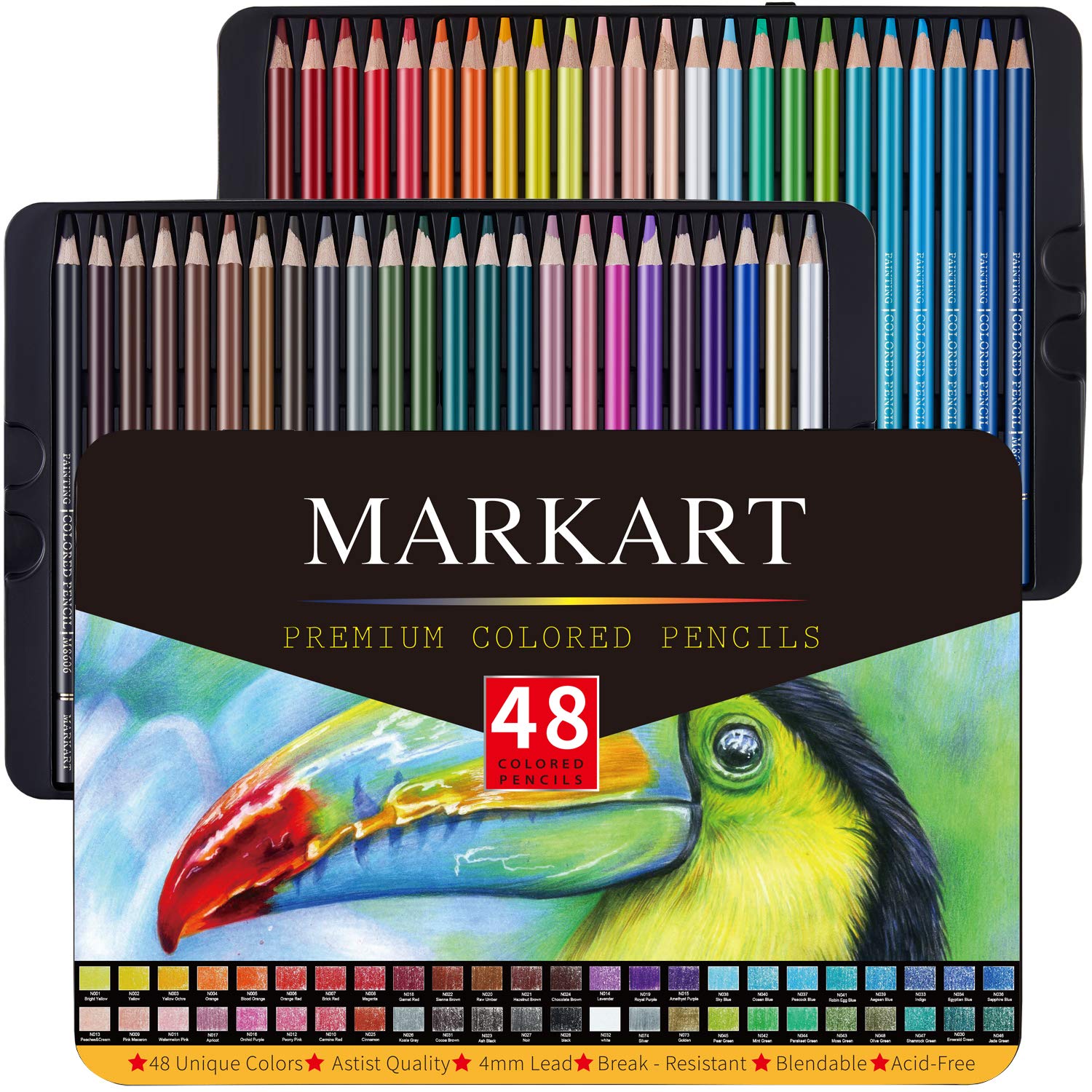 Mua 48 Count Colored Pencils for Adult Coloring Books, Soft Core, Ideal ...