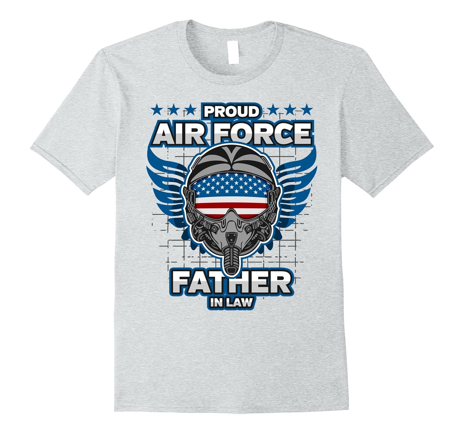 Mens Proud Air Force Father in Law Jet Pilot USA T-shirt