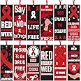 Amazon.com: Haooryx Red Ribbon Week Awareness Bookmarks - 120Pcs ...