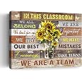 Amazon.com: Koctwin Inspirational Sunflower Wall Art Positive Modern ...