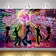 Amazon.com : LOONELO Let's Boogie Disco Dancing Backdrop with 70.8x43.3 ...