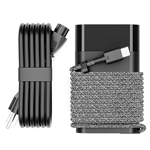 New Slim 65W USB C Laptop Charger Compatible with HP Spectre x360, Envy ...