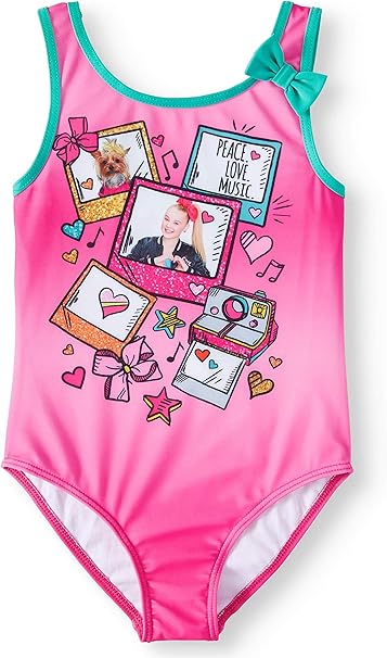 Amazon.com: JoJo Siwa Girls One-Piece Swimsuit, Hot Pink, 7/8: Clothing