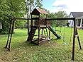 Amazon.com: Creative Playthings Spring Hill Wooden Swing Set (Made in ...