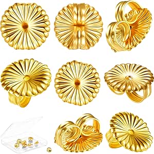 Amazon.com : 8 Pieces Jumbo Earring Backs Large Earring Backs Secure ...