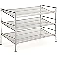 Amazon.com: Seville Classics Multi Level Shoe Rack Sturdy Freestanding ...