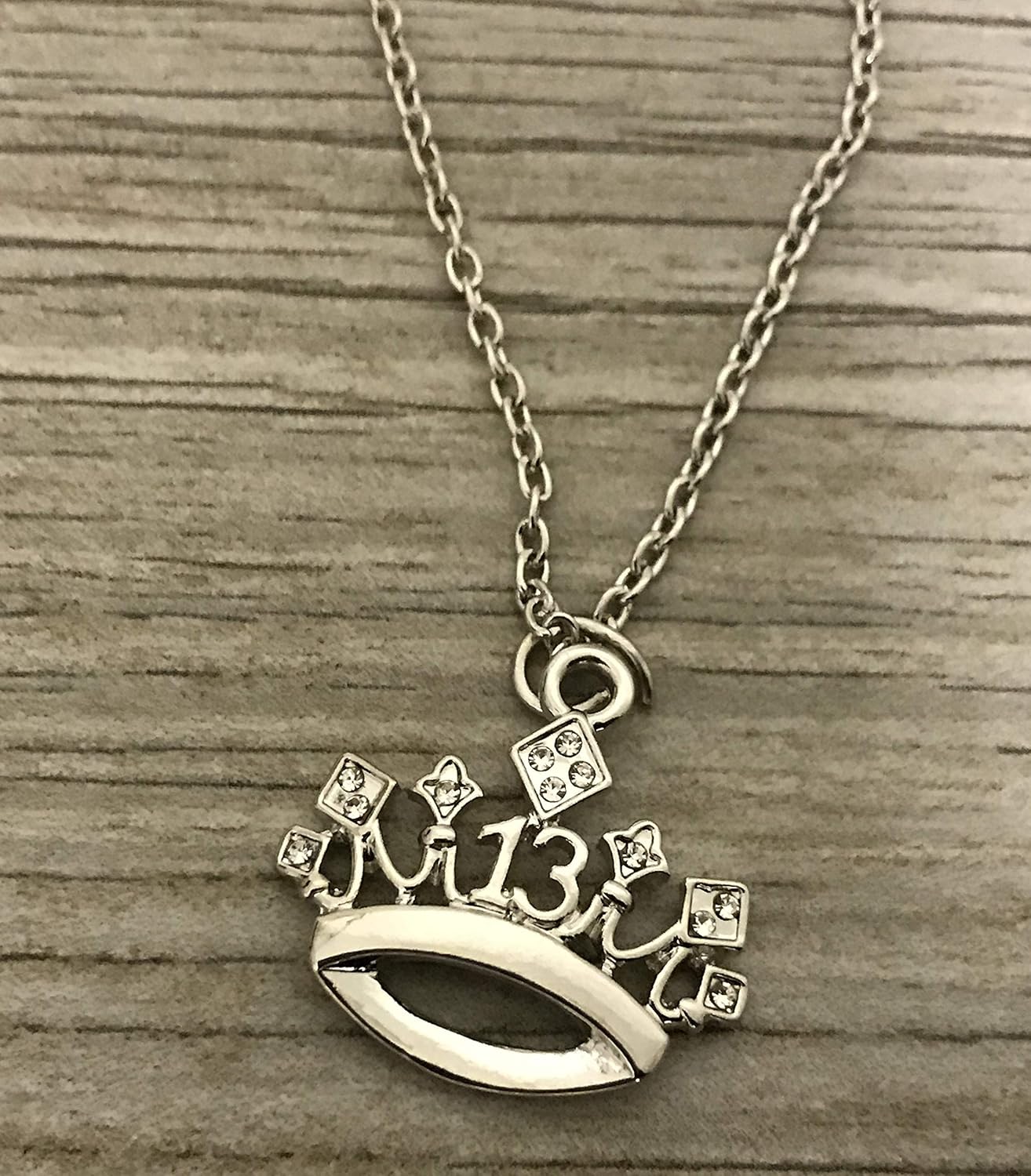 Amazon.com: 13th Birthday Charm Necklace- Girls Thirteenth Birthday ...
