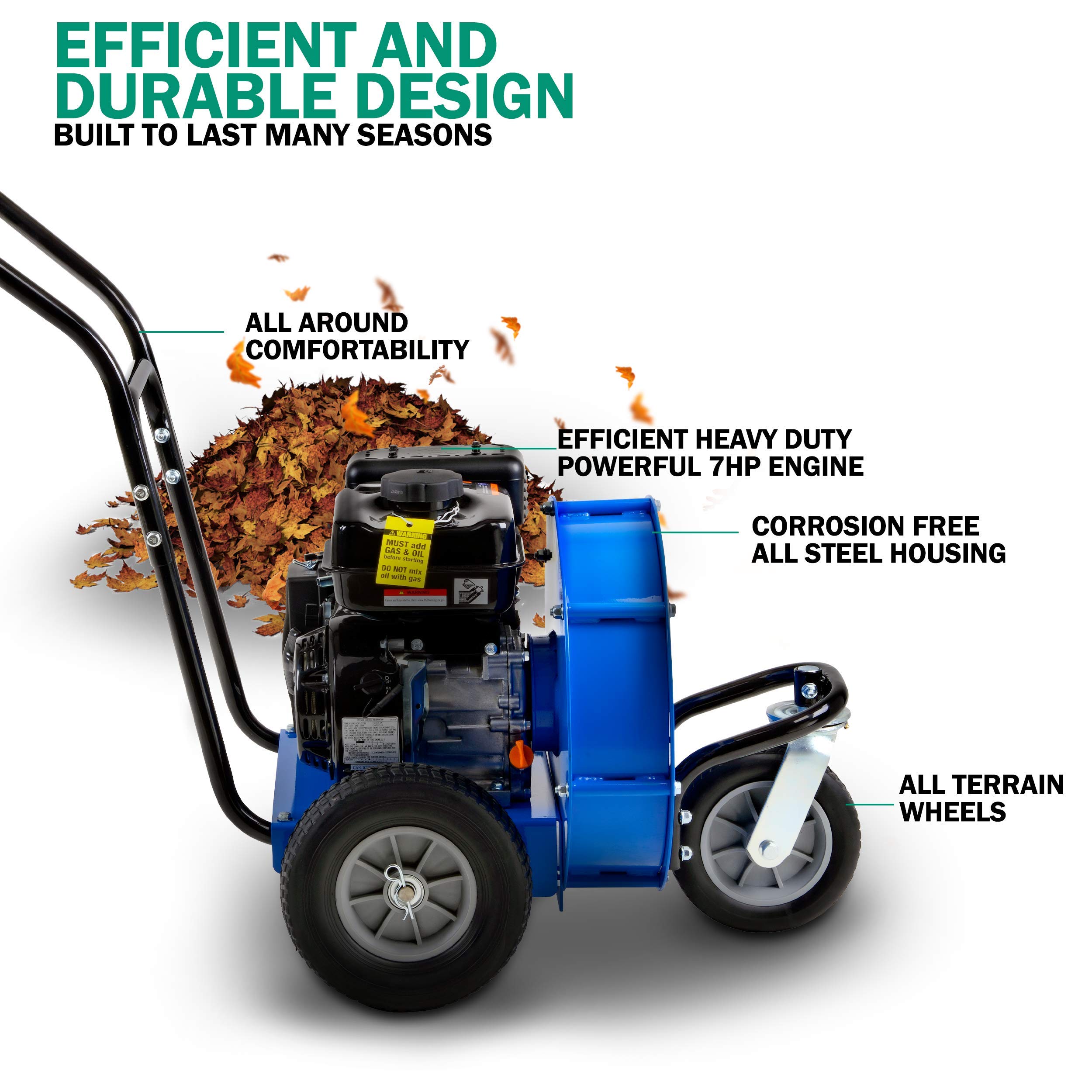 Mua Landworks Leaf Blower Wheeled Walk Behind Jet Sweep Manual ...