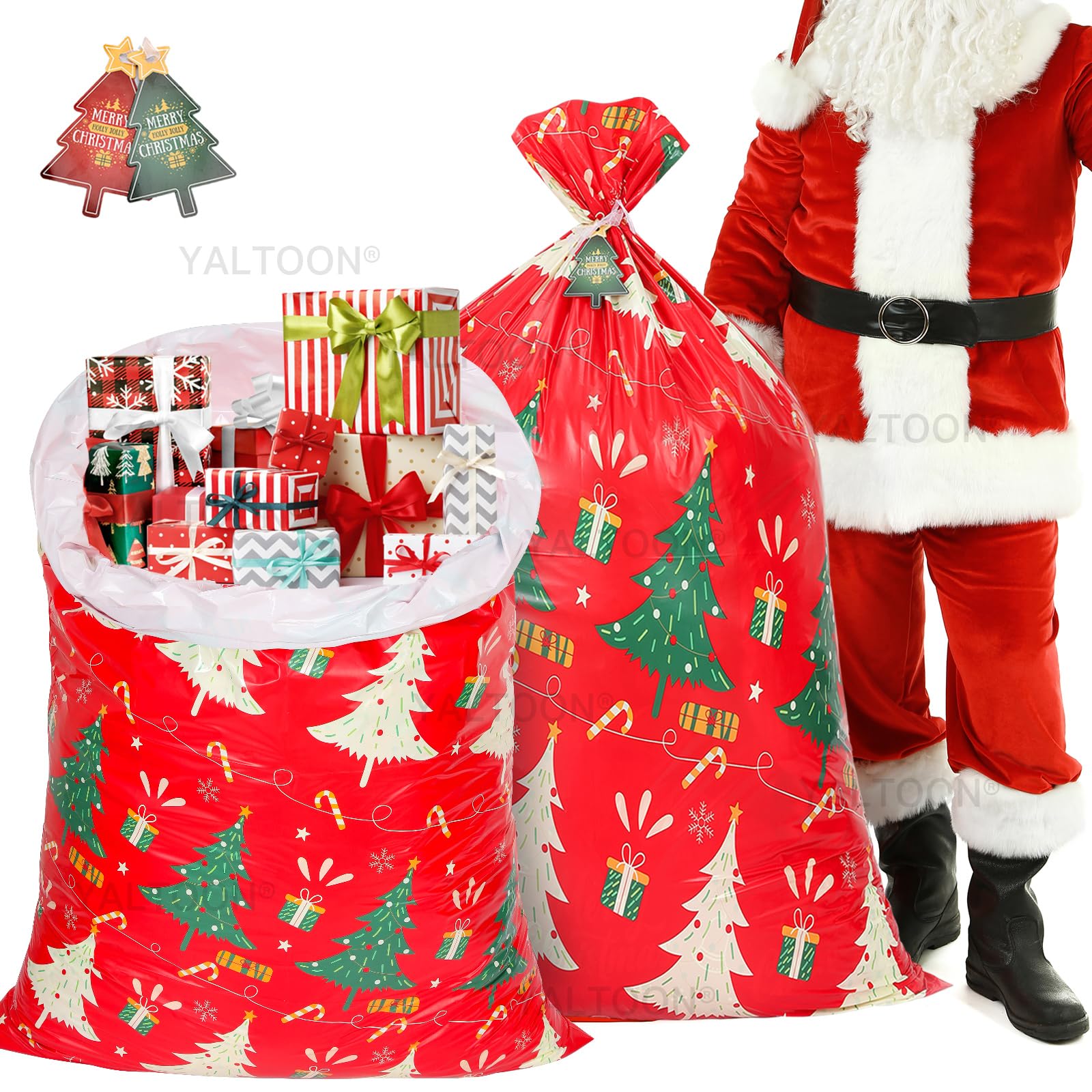 Large Christmas Gift Bags, 2PCS 56"X 36" Jumbo Extra Large Gift Bag, XL ...