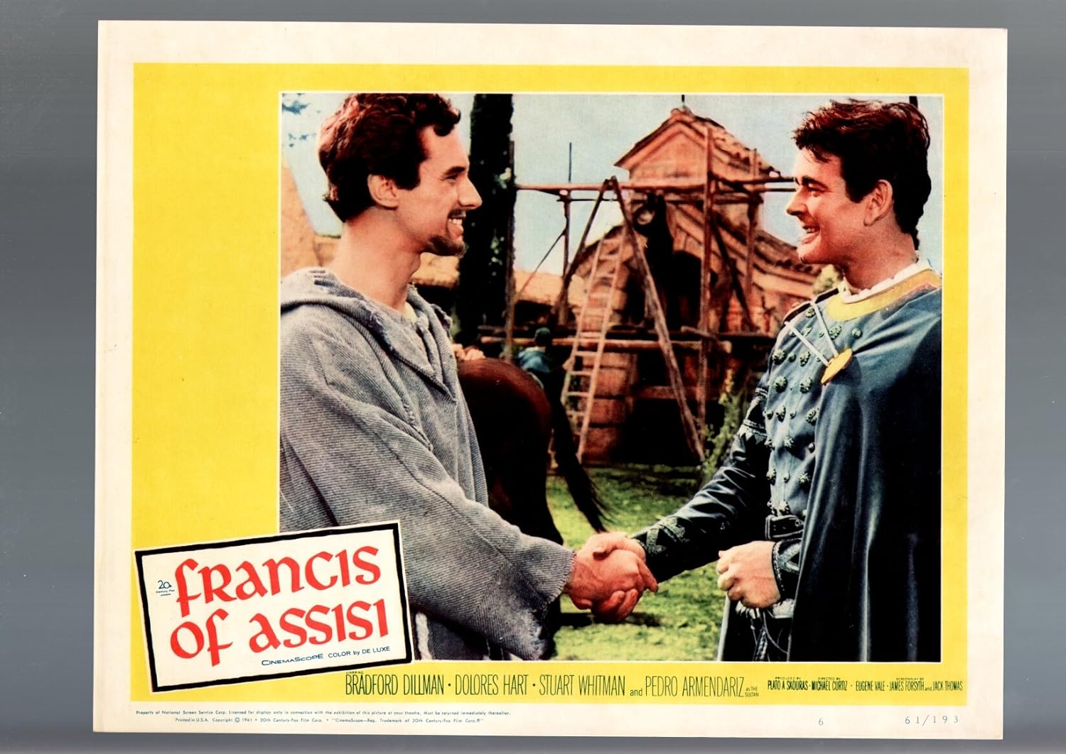 Amazon.com: MOVIE POSTER: FRANCIS OF ASSISI-1961-LOBBY CARD-VF-DRAMA ...