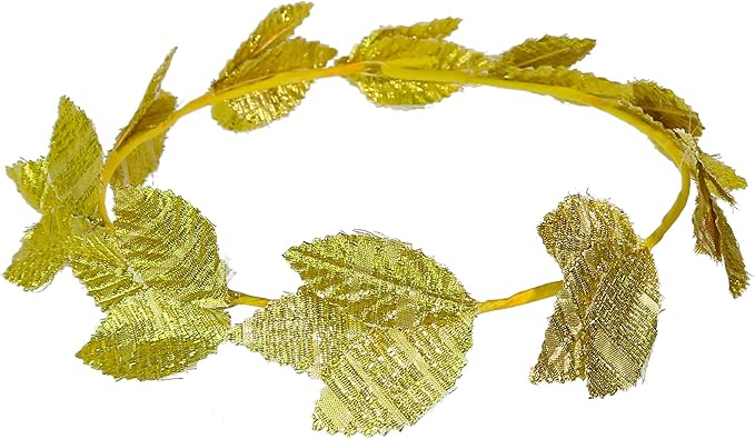 Skeleteen Corona de laurel romana dorada – Corona del emperador romano ...