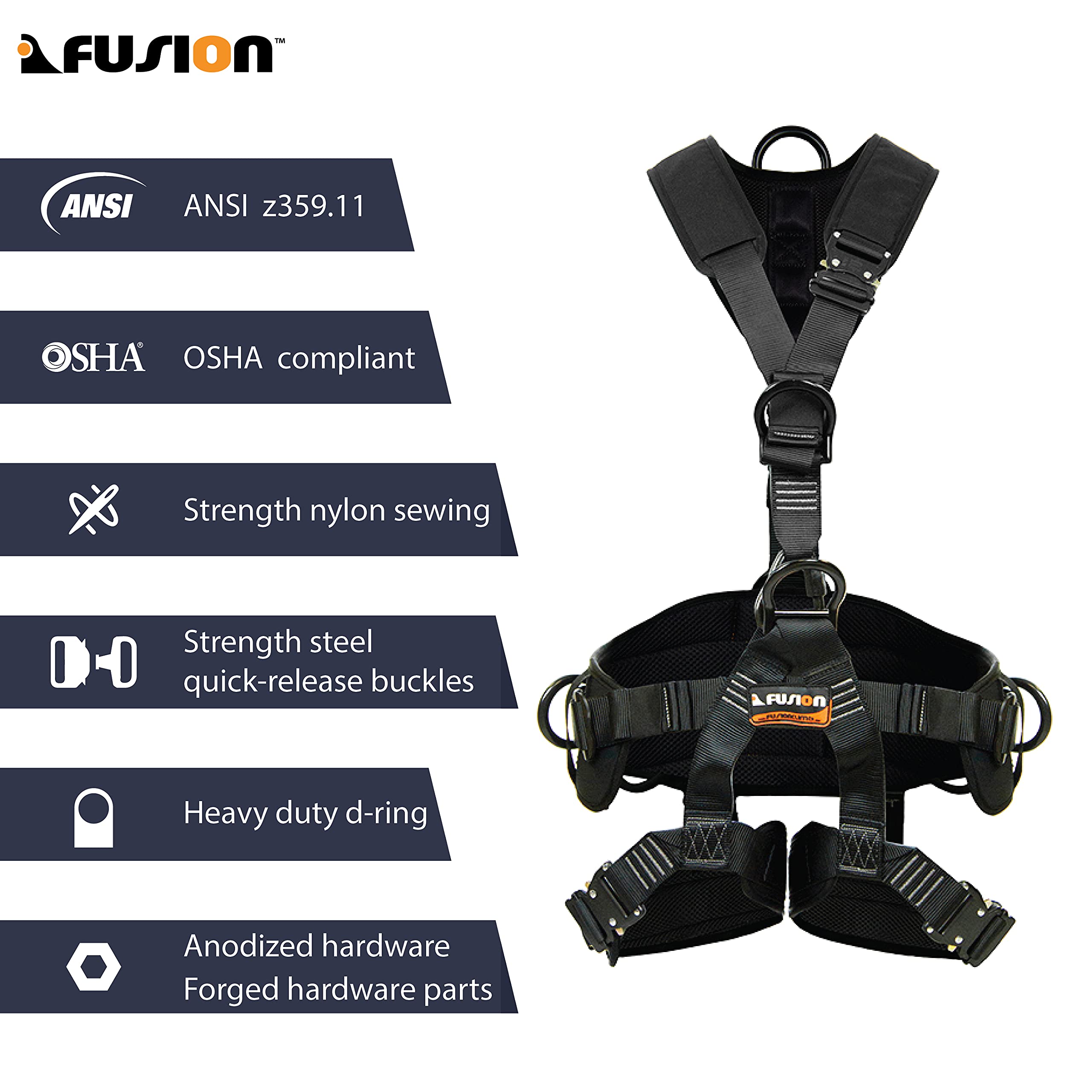 Mua Tac-Rescue, Construction Harness - Full Body Harness, 6 D-Ring ...
