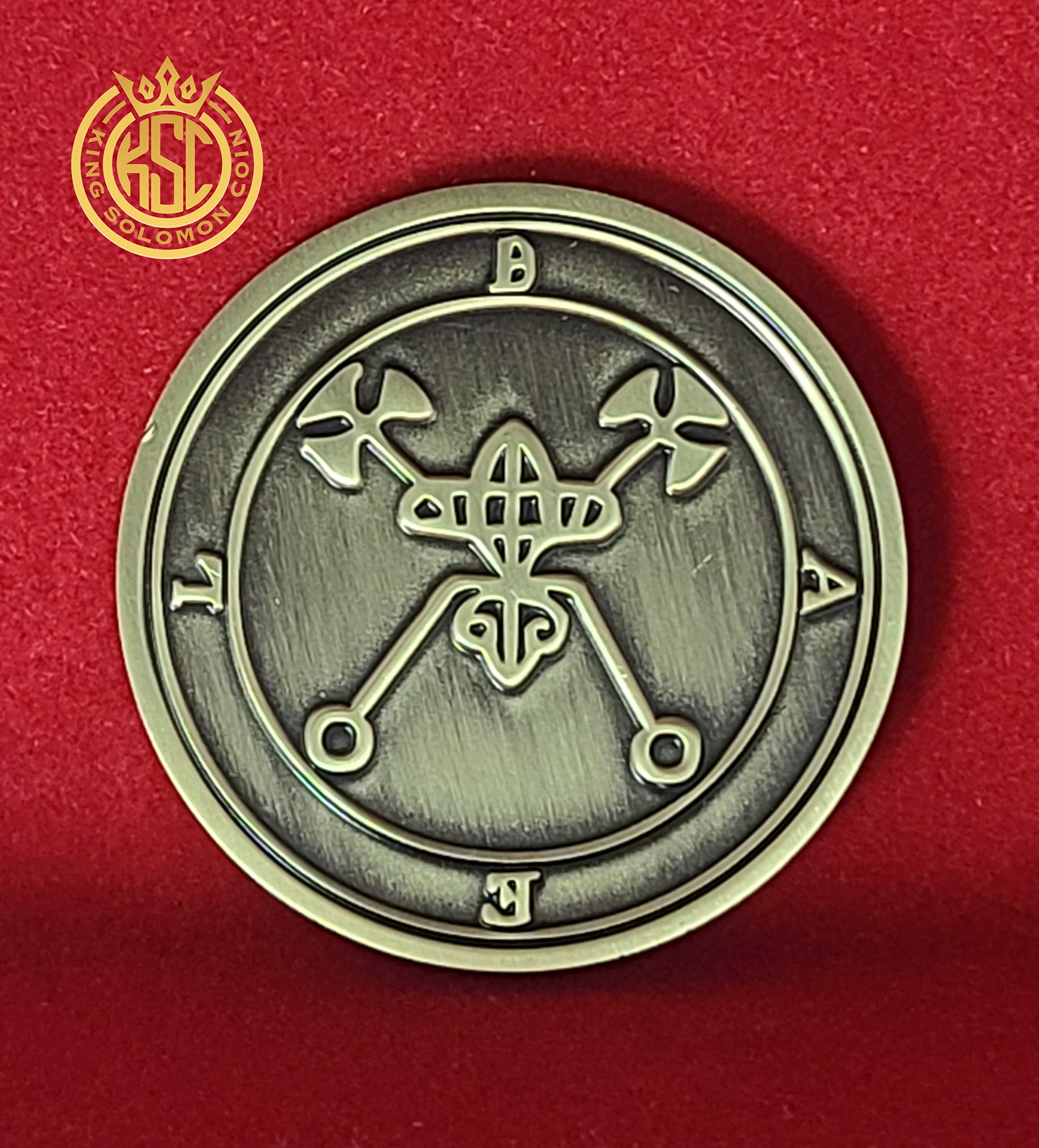 BAEL Baalzebub Beelzebub Demon Sigil Ars Goetia King Solomon Coin Seal ...