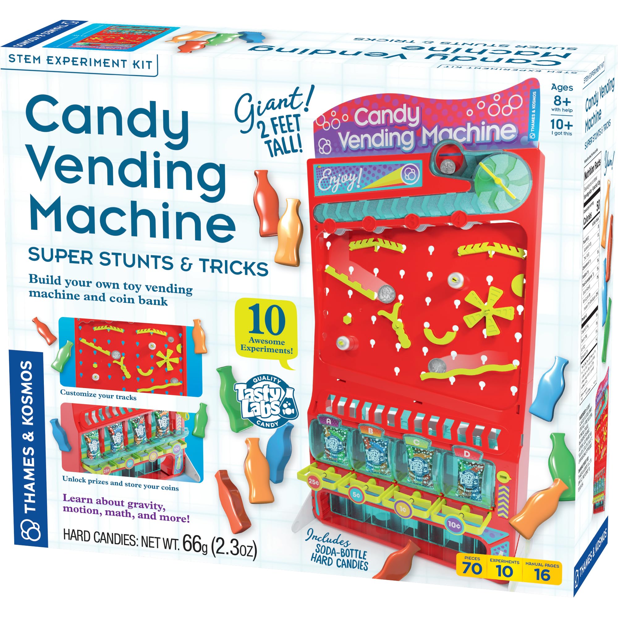 Thames & Kosmos 2-ft Tall Candy Vending Machine STEM Kit | Build Toy ...