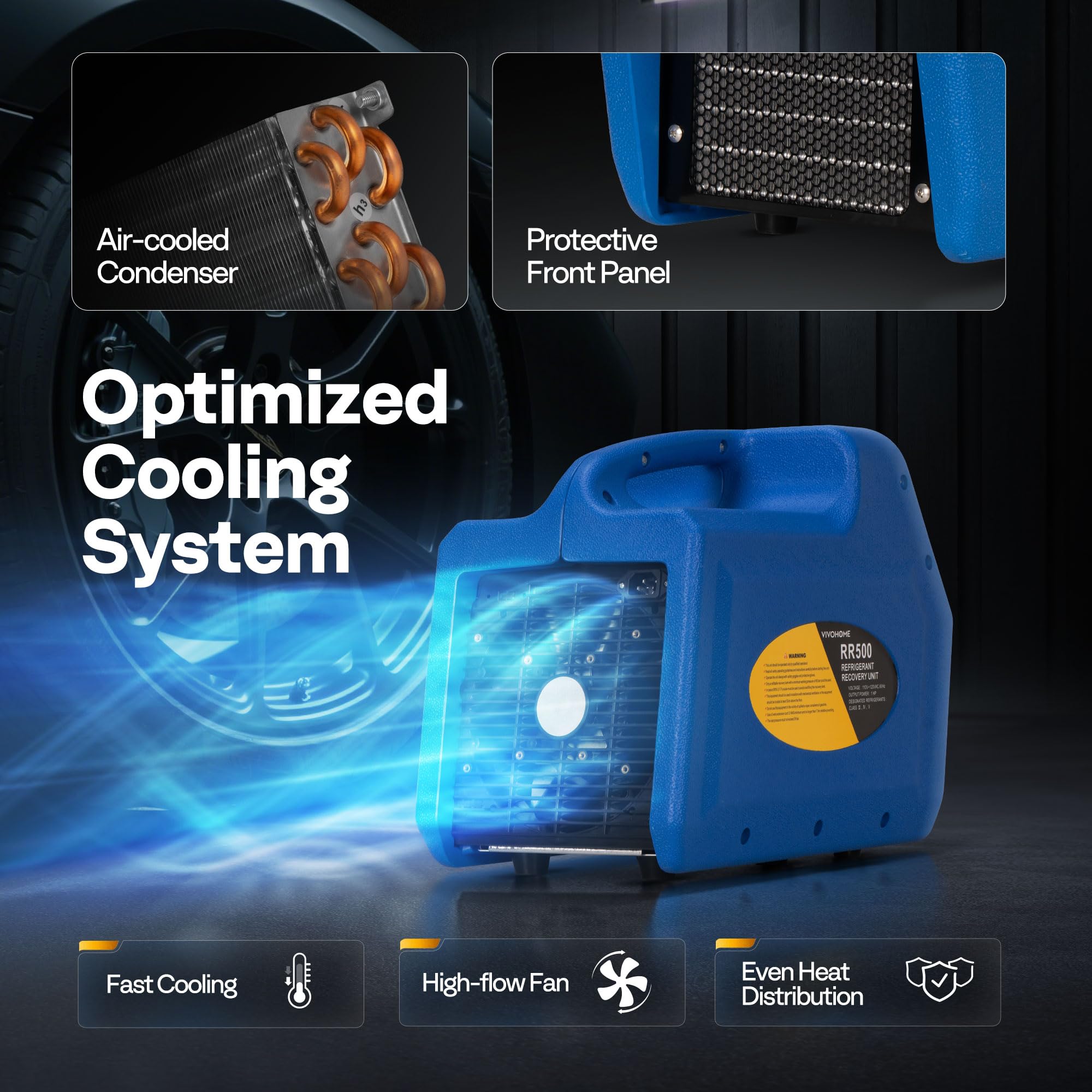 Mua VIVOHOME 1 HP Dual Cylinder Portable Refrigerant Recovery Machine ...