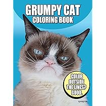 Grumpy Cat Coloring Book Adult Cat Coloring Books Sold On Temu New