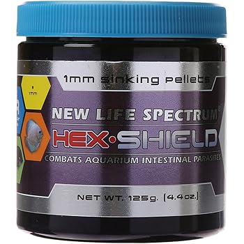 Amazon.com : New Life Spectrum Hex Shield 1mm Sinking Pet Food, 125gm ...