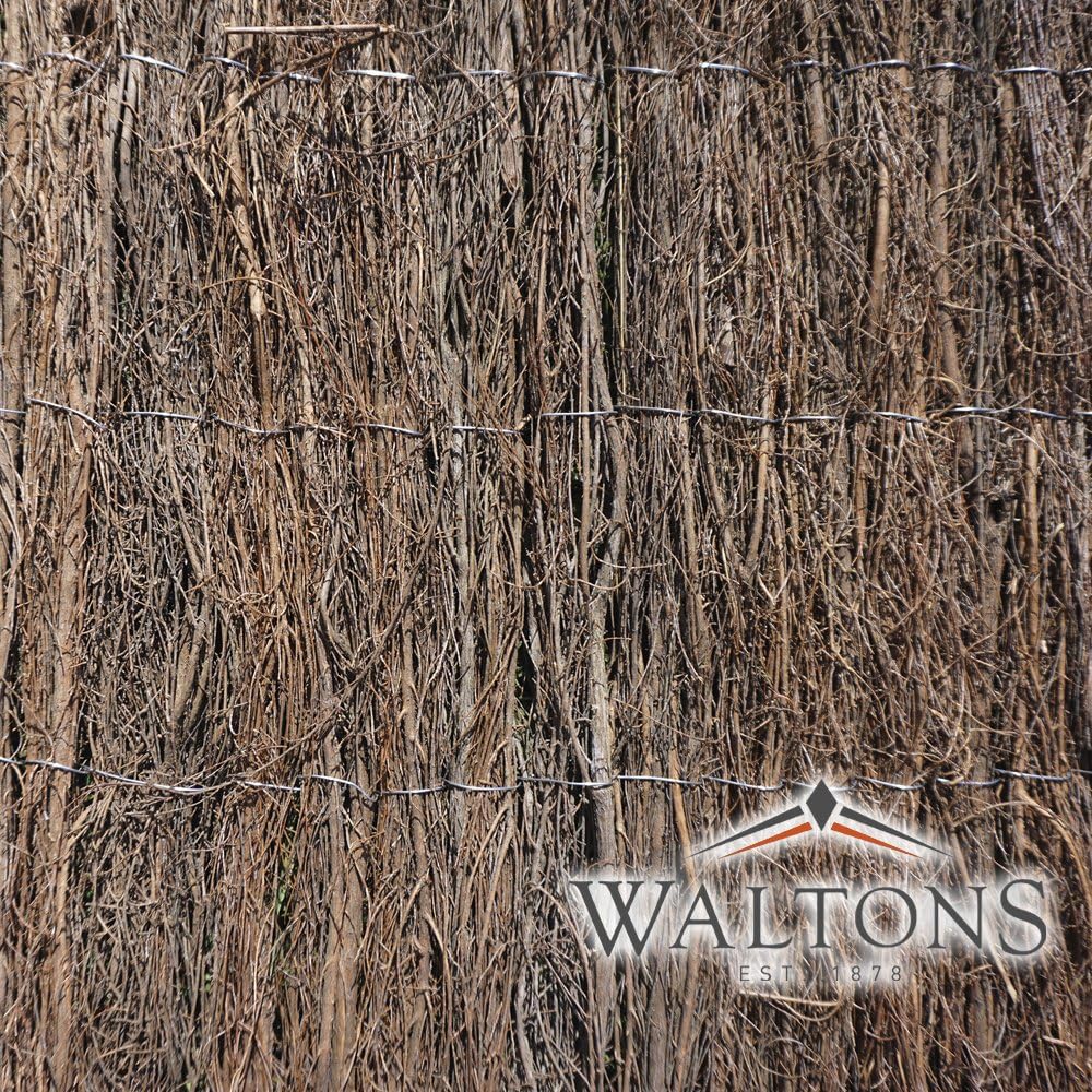 Waltons Thick Brushwood Thatch Fencing Outdoor Screen, Screening Panel ...