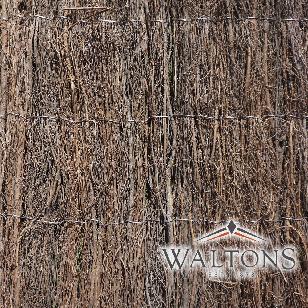 Waltons Standard Brushwood Thatch Fencing Outdoor Screen/Screening ...