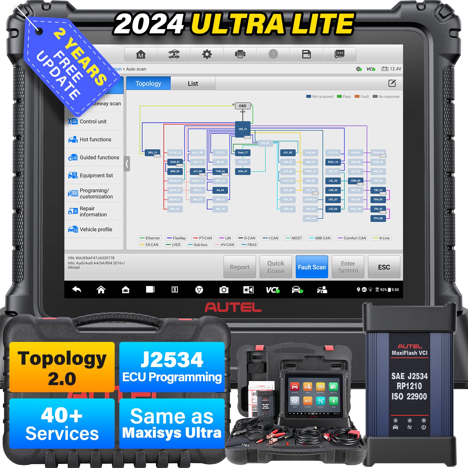 Mua Autel Diagnostic Machine, MaxiCOM Ultra Lite, ECU Programming, ECU ...