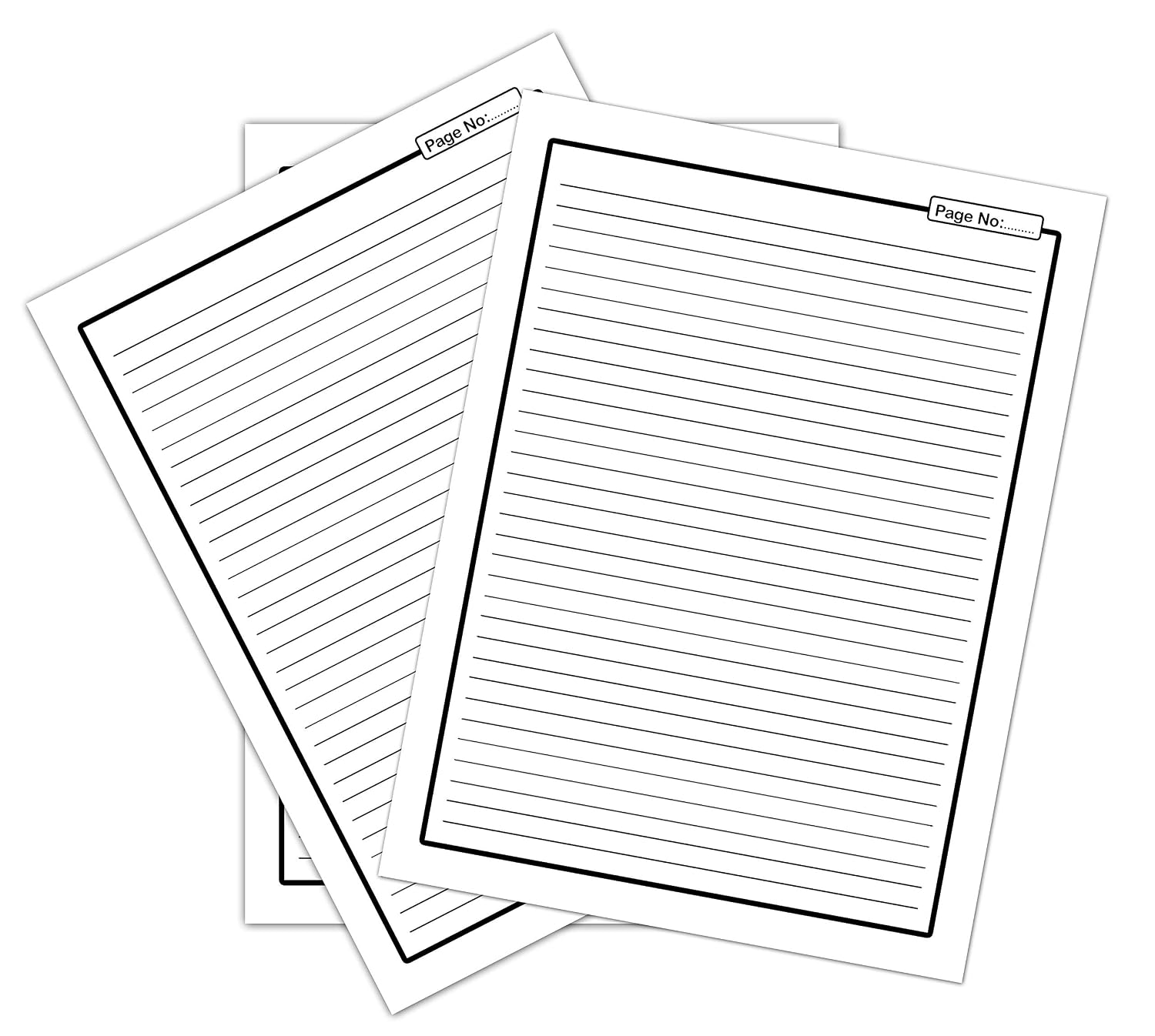WAYTOBUY Black Border With Page Number Ruled Paper For Assignment Or WAYTOBUY Black Border With Page Number Ruled Paper For Assignment Or